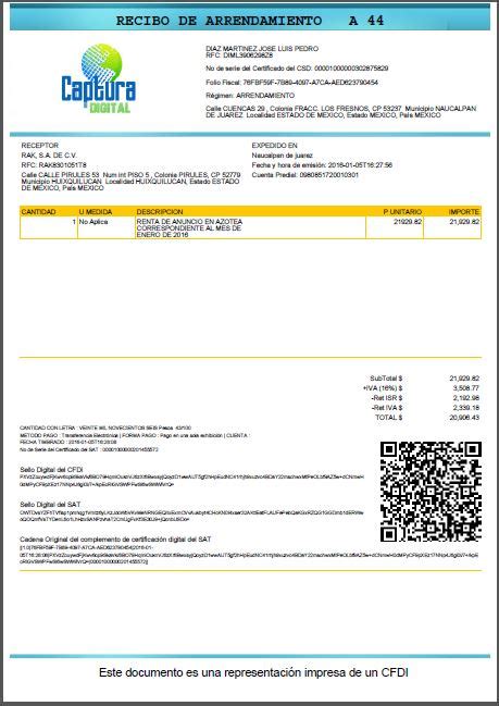 Generando El PDF De Un XML De Otro Programa En CFDi Honorarios Tienda