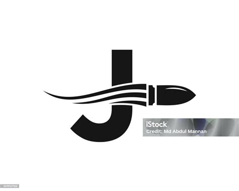 초기 편지 J 촬영 총알 로고 안전 및 보호 기호를위한 개념 무기 구리에 대한 스톡 벡터 아트 및 기타 이미지 구리 군사 권총 Istock