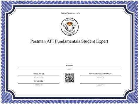 Nittya Satpute On Linkedin Postman Apitesting Certification