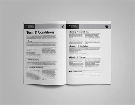 web design proposal w contract invoice and complement on behance