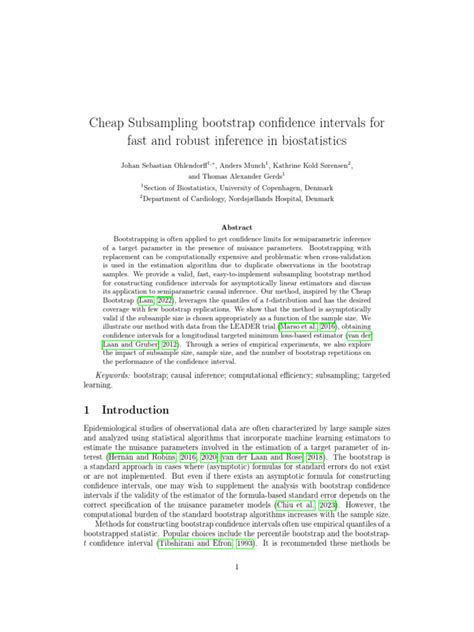 cheap subsampling bootstrap confidence intervals for fast and robust