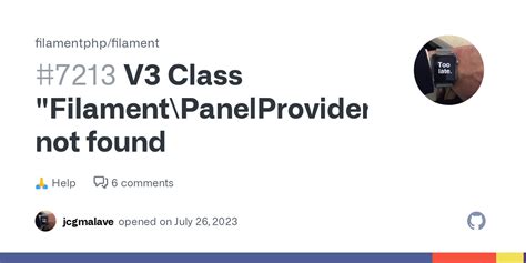 V3 Class Filamentpanelprovider Not Found · Filamentphp Filament