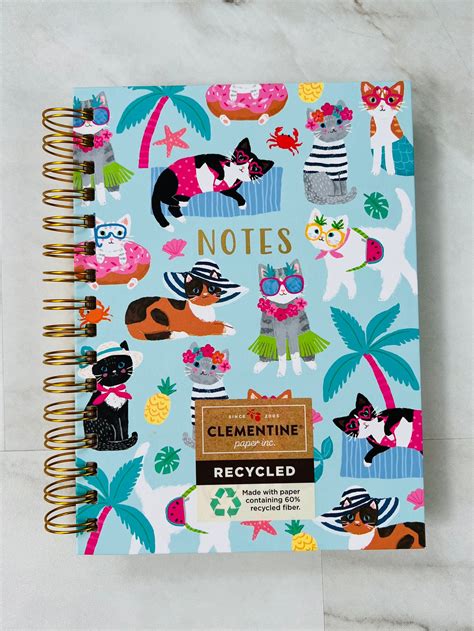Clementine Vacation Mode Notebook Journal 8 25l X 6w 250 Lined Pages