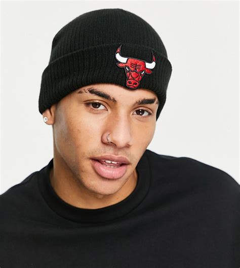 Gorro Negro De Los Chicago Bulls De Punto Exclusivo En Asos De New Era