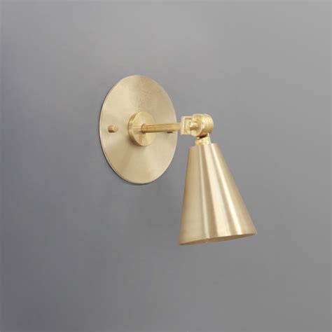 Solid Brass Sconces With Reflection Shade