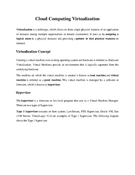Unit 3 Virtualization Cloud Computing Virtualization Virtualization