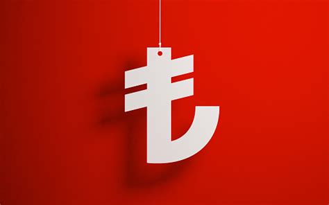 통화 개념빨간색 배경에 문자열이 있는 흰색 터키어 리라 통화 기호 0명에 대한 스톡 사진 및 기타 이미지 0명 개념 금융 Istock