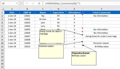Udf To Fetch Comment Text In Excel Cell Pk An Excel Expert