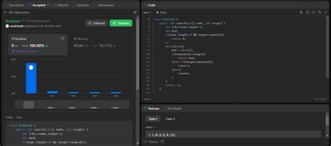 100daysofleetcode Leetcode Binarysearch Algorithm Codingchallenge