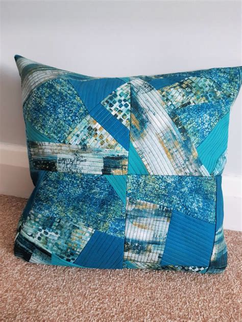 Improv Patchwork Cushion Project The Sewing Directory