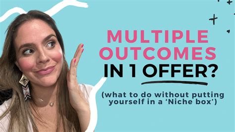 explaining what you do when you have more than one outcome while