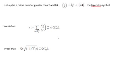 solved let a p ﻿be a prime number greater than 2 ﻿and let