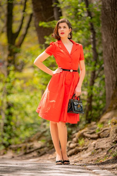 Fiery Beauty The Retro Dress Pepper By Joanie Clothing Retrocat