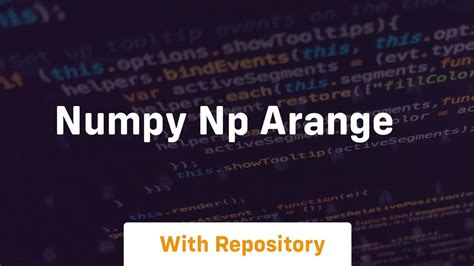 Numpy Np Arange YouTube
