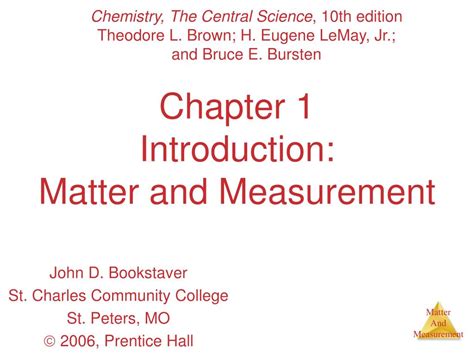Ppt Chapter 1 Introduction Matter And Measurement Powerpoint Presentation Id 2021264