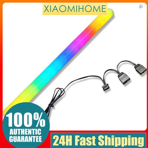 coolmoon magnetic argb led strip dual side lighting strip rainbow pc