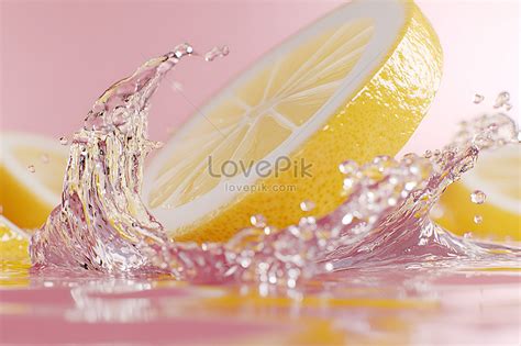 스플래시 레몬 배경 사진 및 창의적인 일러스트 무료 다운로드 Lovepik