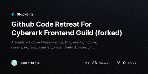 github code retreat for cyberark frontend guild forked stackblitz