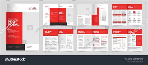 Project Proposal Brochure Layout Project Proposal Stock Vector Royalty Free 2384194245