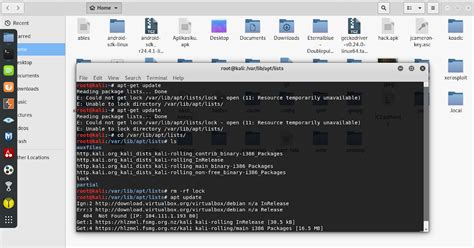 apt get update unable to lock directory var lib apt lists warta belajar