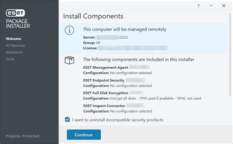 Eset Protect All In One Installer—windows Eset Package Installer 4 Eset Online Help