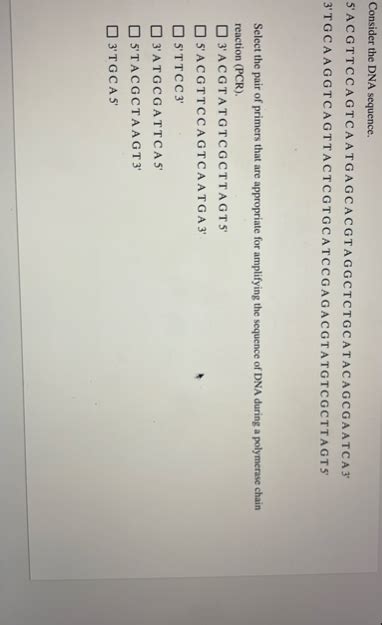 Solved Consider The Dna Sequence 5