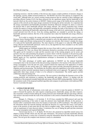 Extended Bandwidth Optimized And Energy Efficient Dynamic Source Routing Protocol In Mobile Ad
