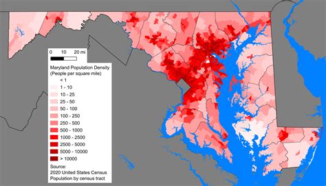 Filemaryland Population Density 2020png Wikimedia Commons