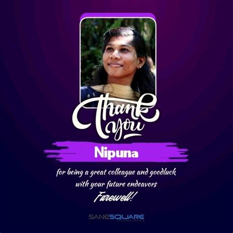 Nipuna K B On Linkedin Thankyou