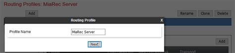 04 Add Routing Profile For Recording Server Miarec Documentation