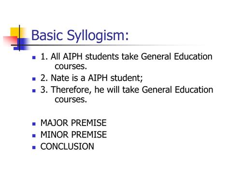 Ppt Syllogisms Powerpoint Presentation Free Download Id3934179