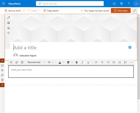 Create A News Post In Sharepoint Online Sharepoint Diary