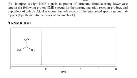 Solved (3) Interpret (assign NMR signals to proton of | Chegg.com
