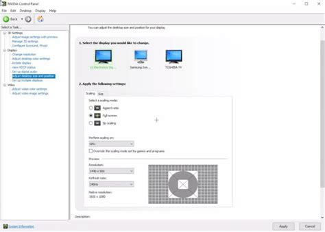 Should I Perform Scaling On Gpu Or Display MonitorBC