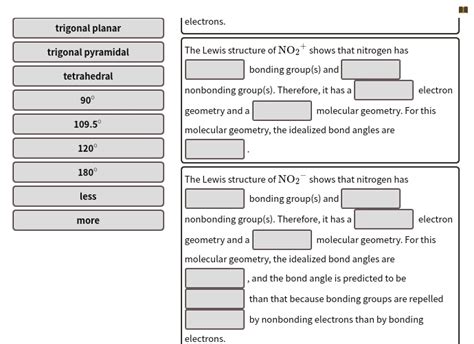 Electrons Trigonal Planar Trigonal Pyramidal The Lewis Structure Of No2 Shows That Nitrogen Has