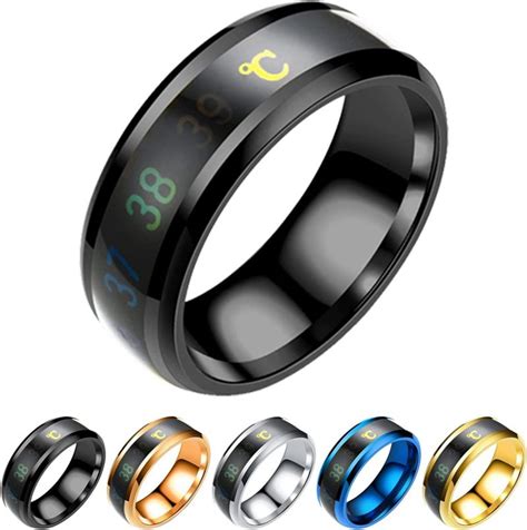 Unisex Sensor Body Temperature Smart Ring Benzbag