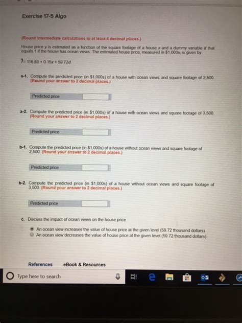 solved exercise 17 5 algo round intermediate calculations