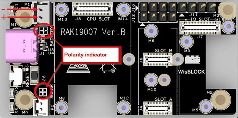 Battery Polarity Wisblock Starter Kit Rak4631 Rak19007 Wisblock