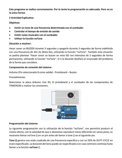Secuencias De Programación Programando Buzzer
