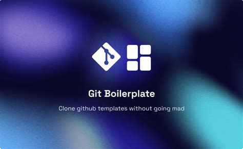 github gui marc git boilerplate command line interface tool for