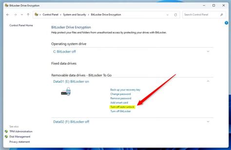 Cara Mengaktifkan Atau Menonaktifkan BitLocker Drive Buka Kunci Otomatis Di Windows 11 All