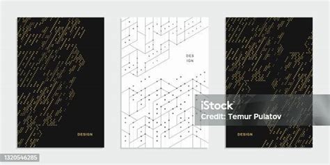 추상 기하학적 기술 회사 브로셔 회사 Id 전단지 벡터 세트 비즈니스 프레젠테이션 0명에 대한 스톡 벡터 아트 및 기타 이미지
