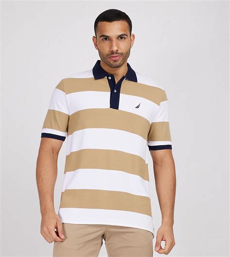 Buy Nautica Neils Color Block Short Sleeves Polo T Shirt In Wheat 6thstreet Uae