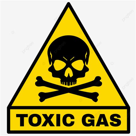 Toxic And Harmful Gas Sign Toxic Gas Sign Skull Png And Vector With