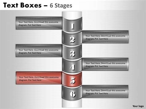 Text Boxes Stages Presentation PowerPoint Templates PPT Slide Templates Presentation