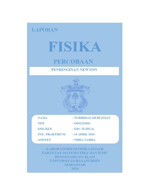 Fisdas Pendinginan Newton Pdf Sains And Matematika