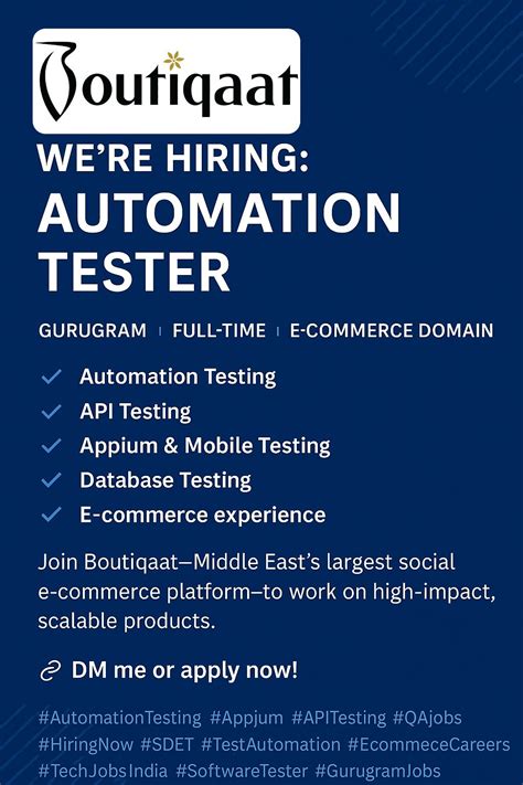 Automationtesting Appium Apitesting Qajobs Hiringnow Sdet… Saif M