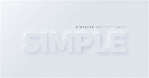 Simple Neumorphism Text Effect