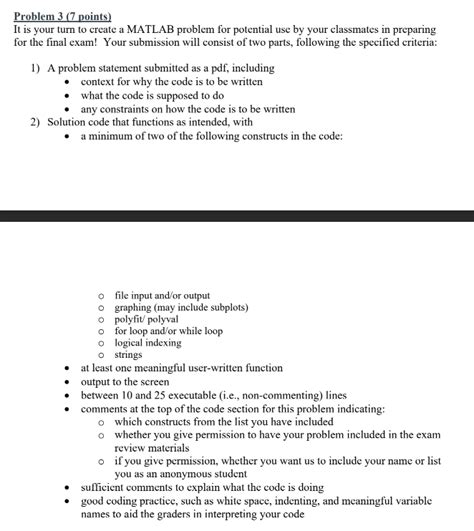solved problem 3 7 ﻿points it is your turn to create a