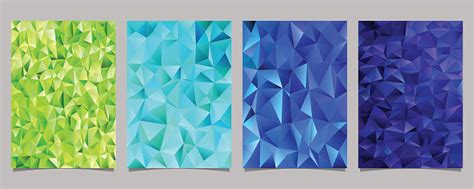 불규칙 한 삼각형 타일 모자이크 플라이어 템플릿 집합을 추상화색된 삼각형에서 브로셔 배경 벡터 0명에 대한 스톡 벡터 아트 및 기타 이미지 Istock